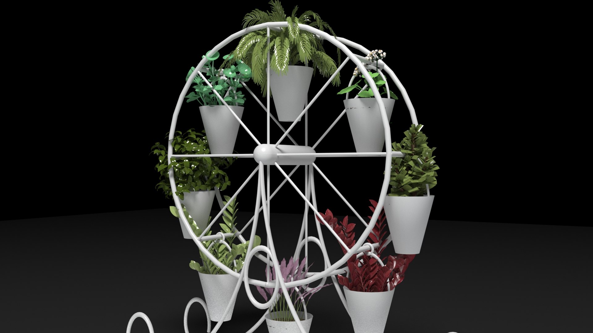 Decorative Flower Stand 3D model - TurboSquid 1725265