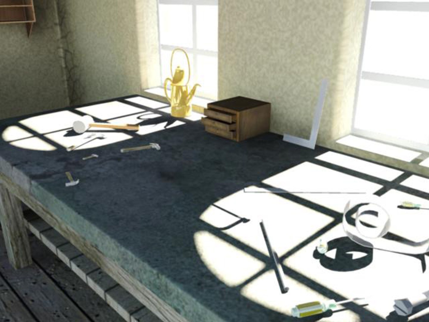 3d Model Workshop Tools Pliers