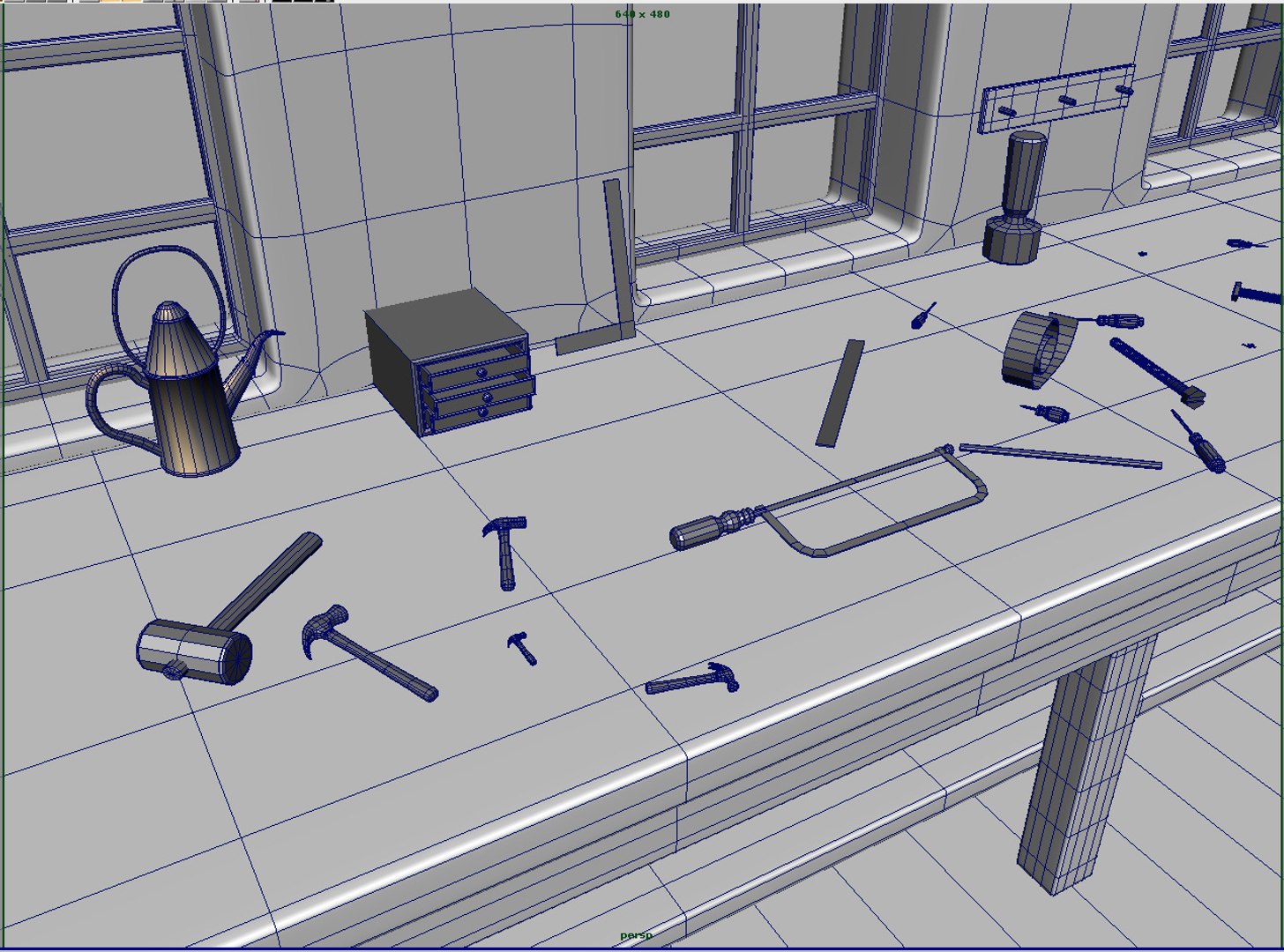 3d Model Workshop Tools Pliers