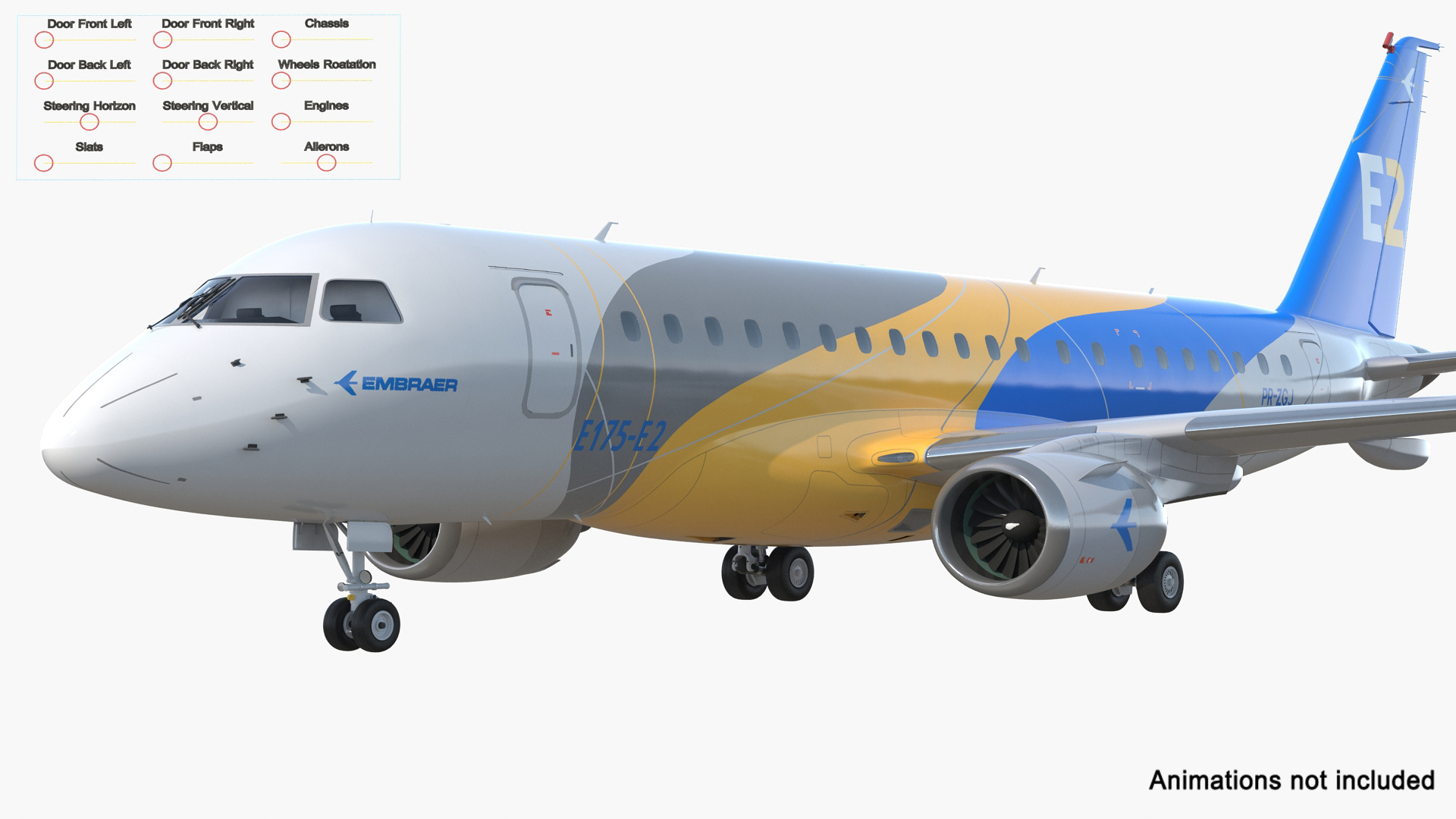 3D Embraer E-jet E175-e2 Jet - TurboSquid 1445889