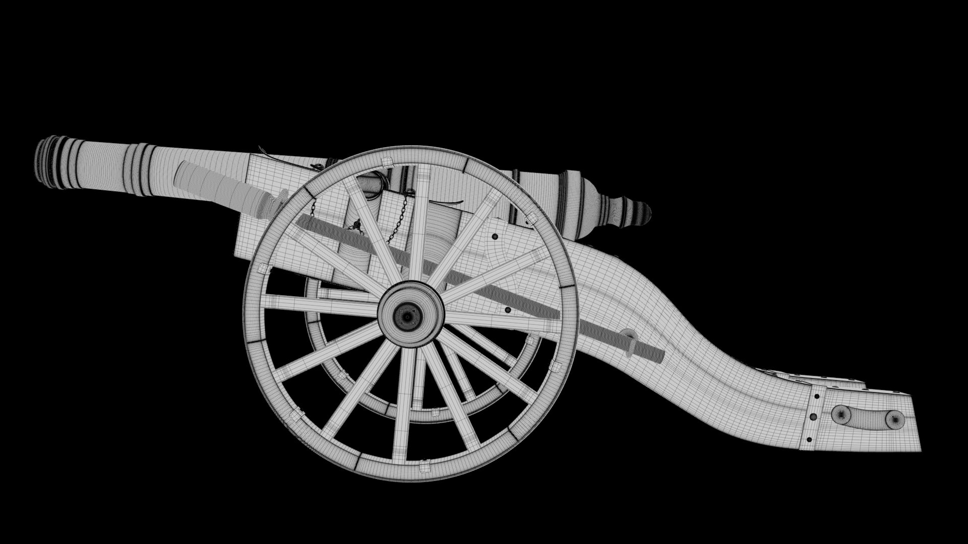3D Field Cannon 3D Model - TurboSquid 1896559