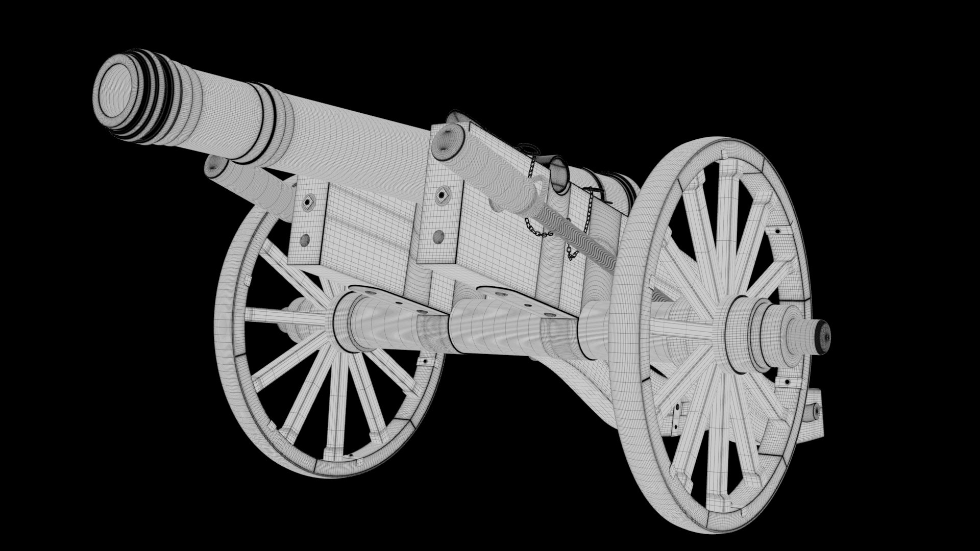 3D Field Cannon 3D Model - TurboSquid 1896559