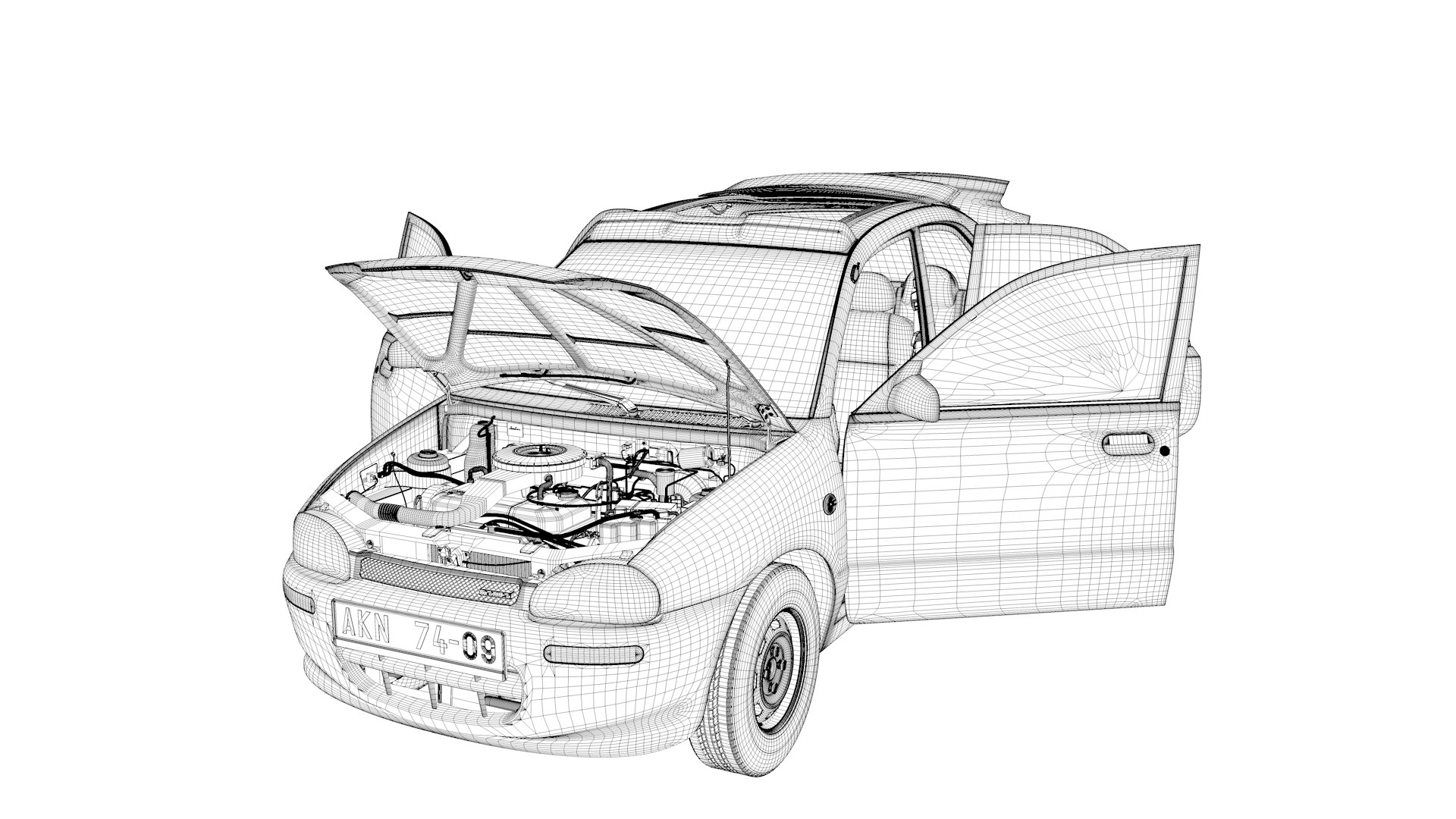 3D Mazda 121 Db - TurboSquid 1634520