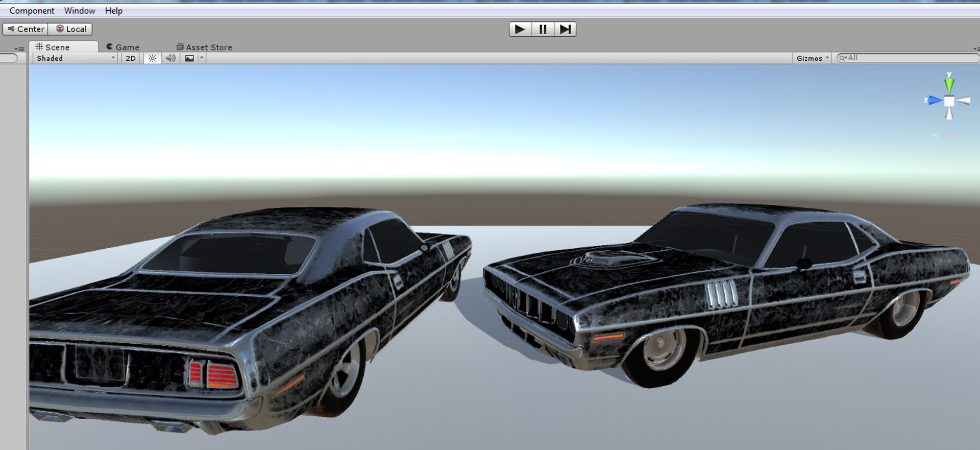 Free Muscle Car 3d Model