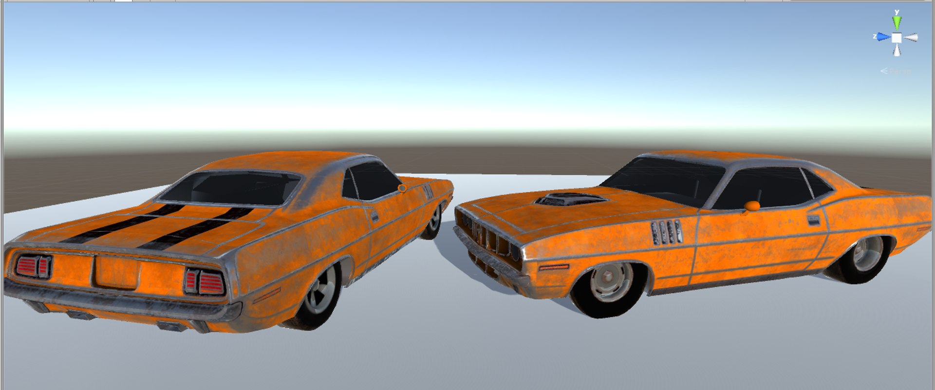 Free Muscle Car 3d Model