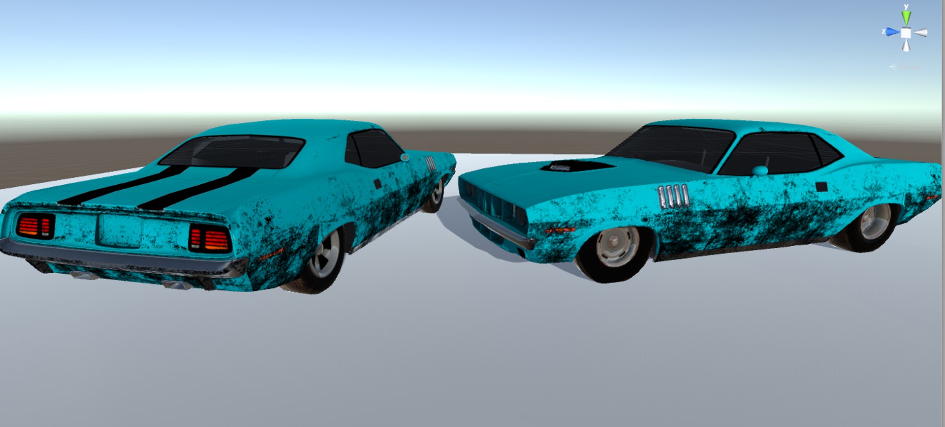 Free Muscle Car 3d Model