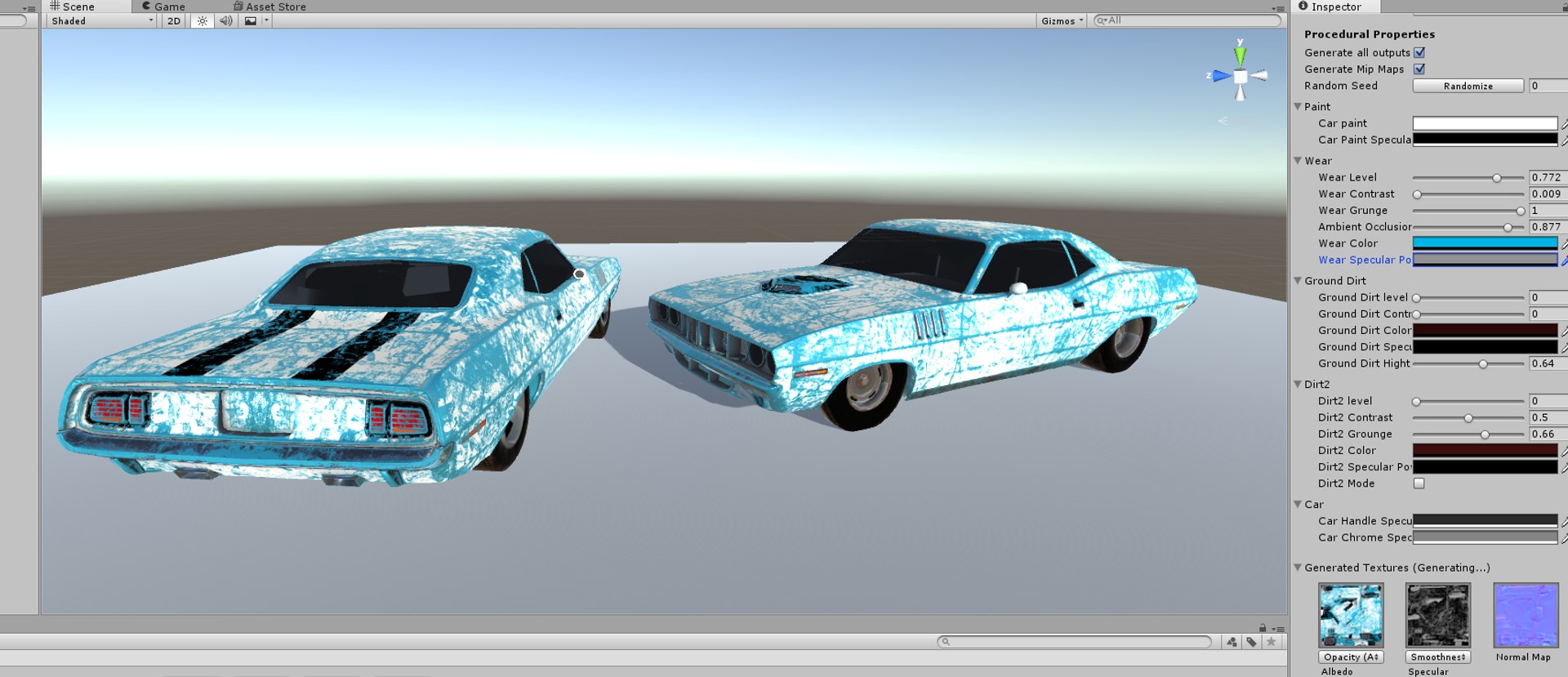Free Muscle Car 3d Model