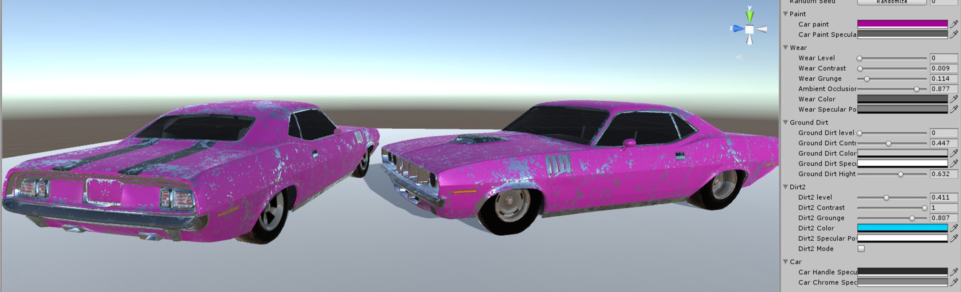 Free Muscle Car 3d Model