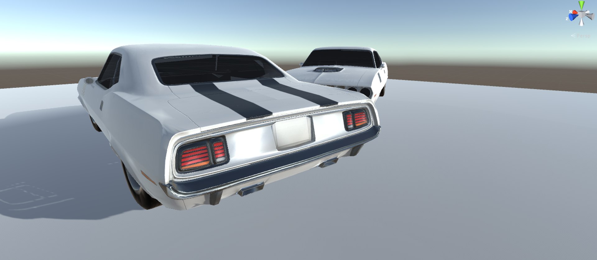Free Muscle Car 3d Model