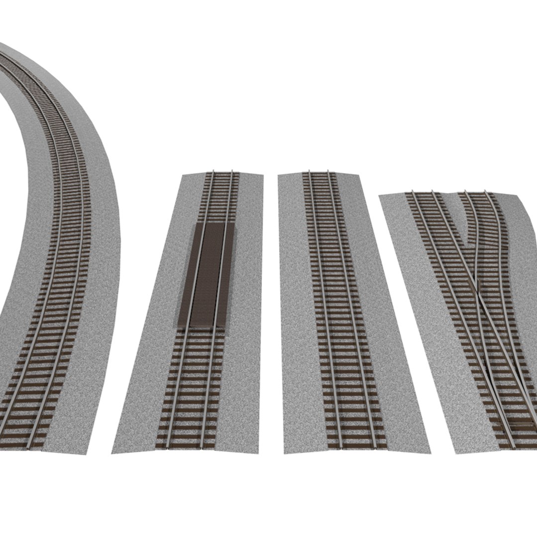 3d pack interchangeable track pieces: