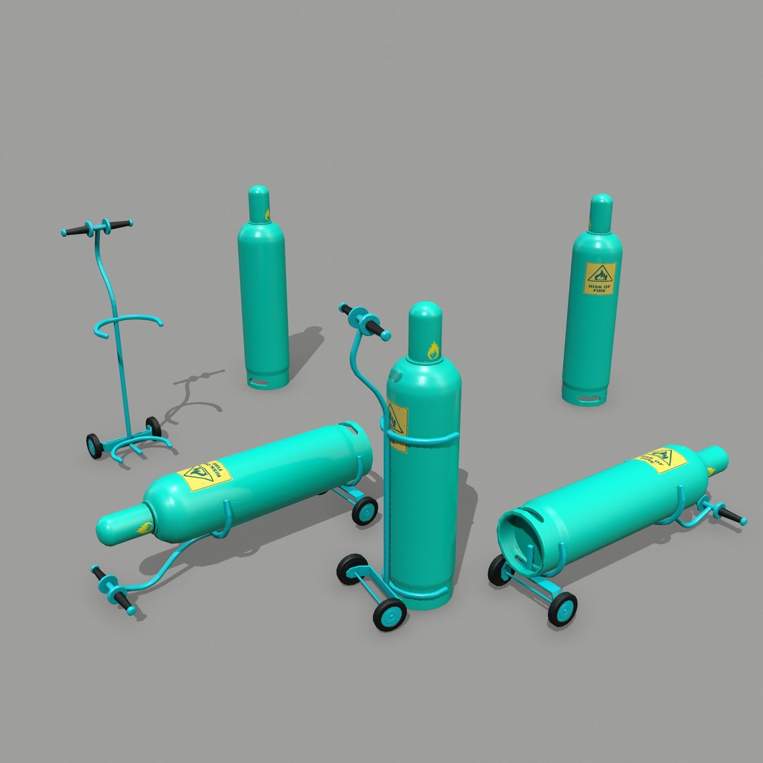 Gas cylinder model - TurboSquid 1541672