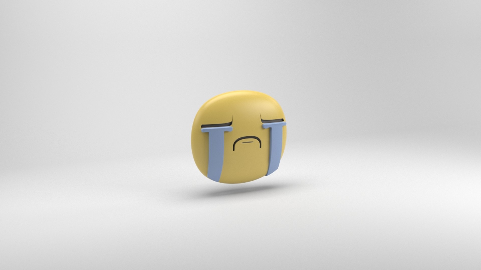 Facebook Crying Sticker 3D Model - TurboSquid 1293036