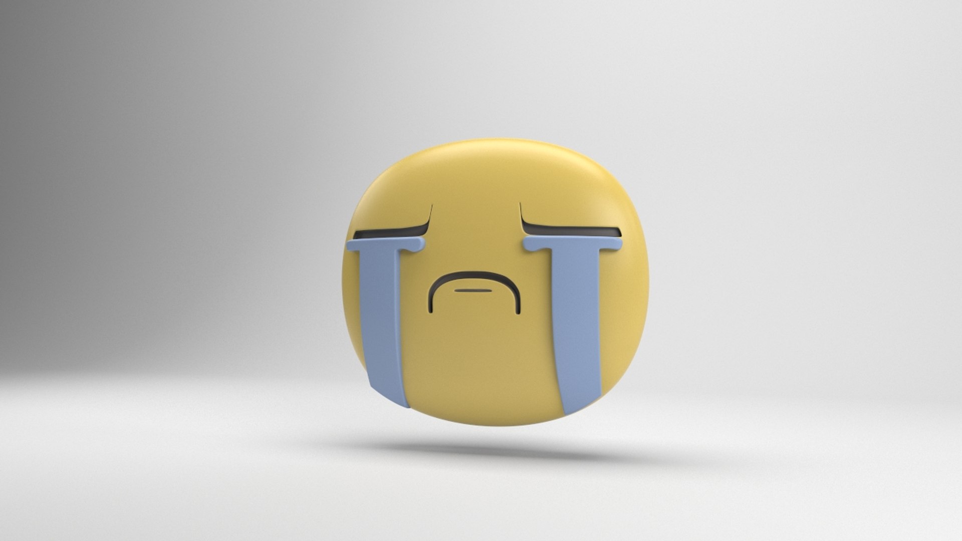 Facebook Crying Sticker 3D Model - TurboSquid 1293036