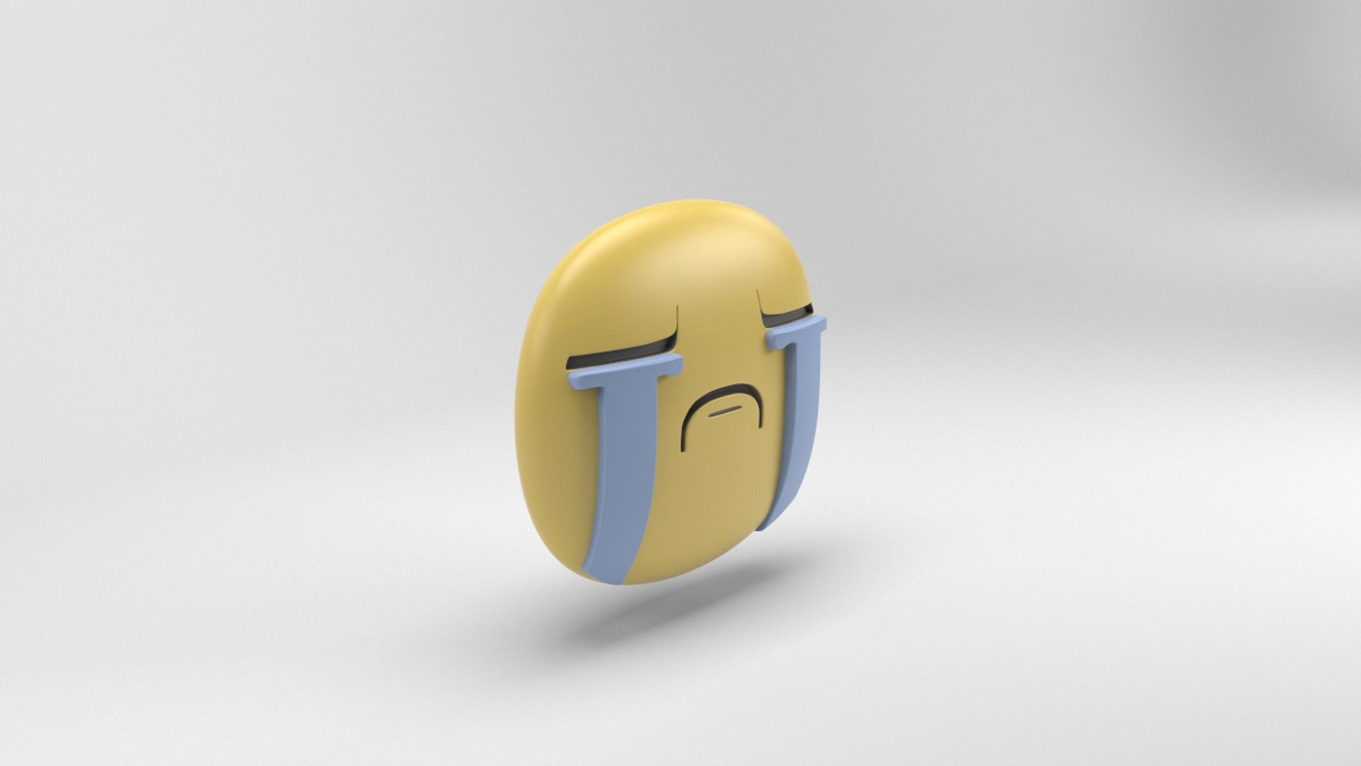 Facebook Crying Sticker 3D Model - TurboSquid 1293036