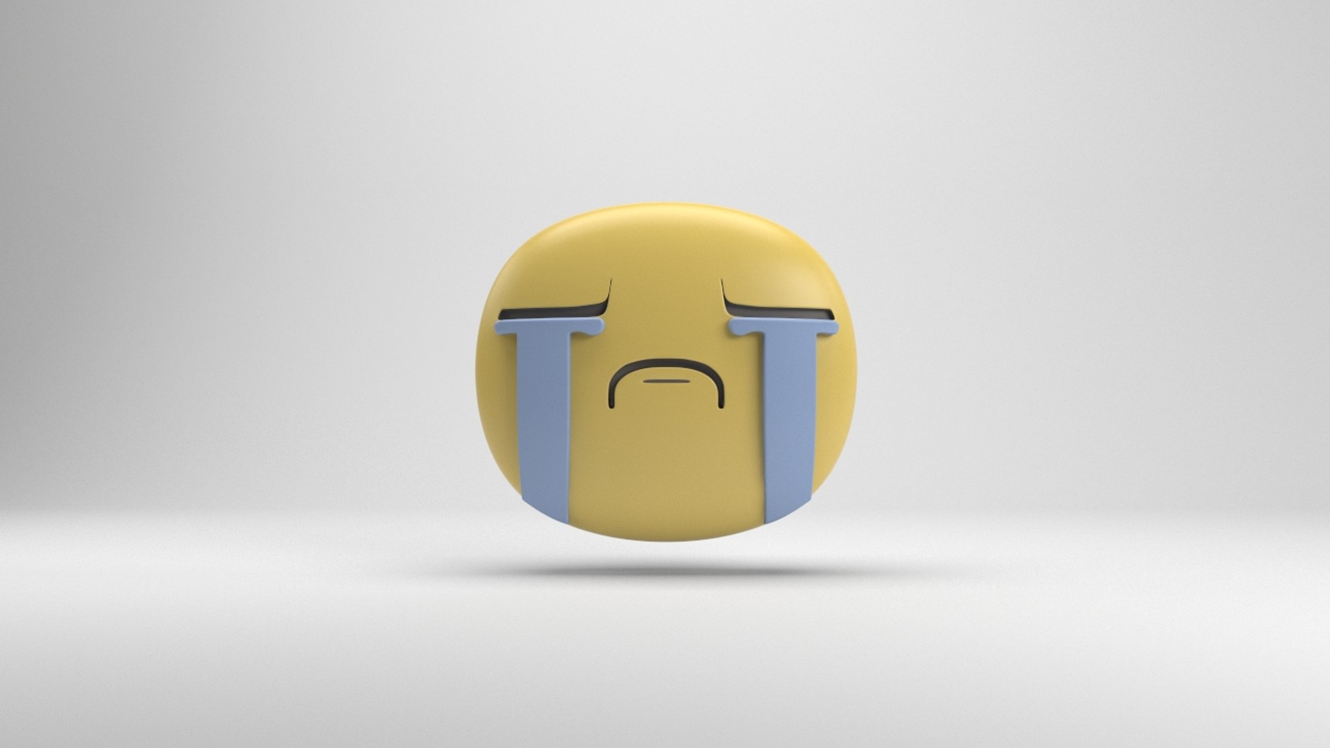 Facebook Crying Sticker 3D Model - TurboSquid 1293036