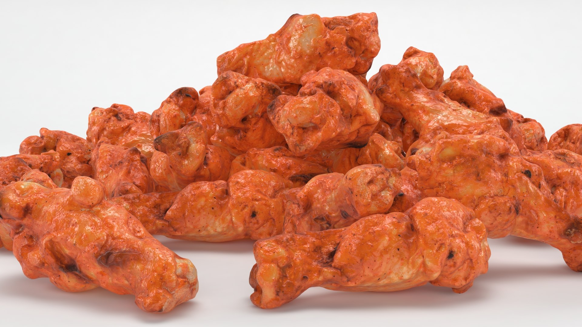 3D BBQ Chicken Pile - TurboSquid 1825864