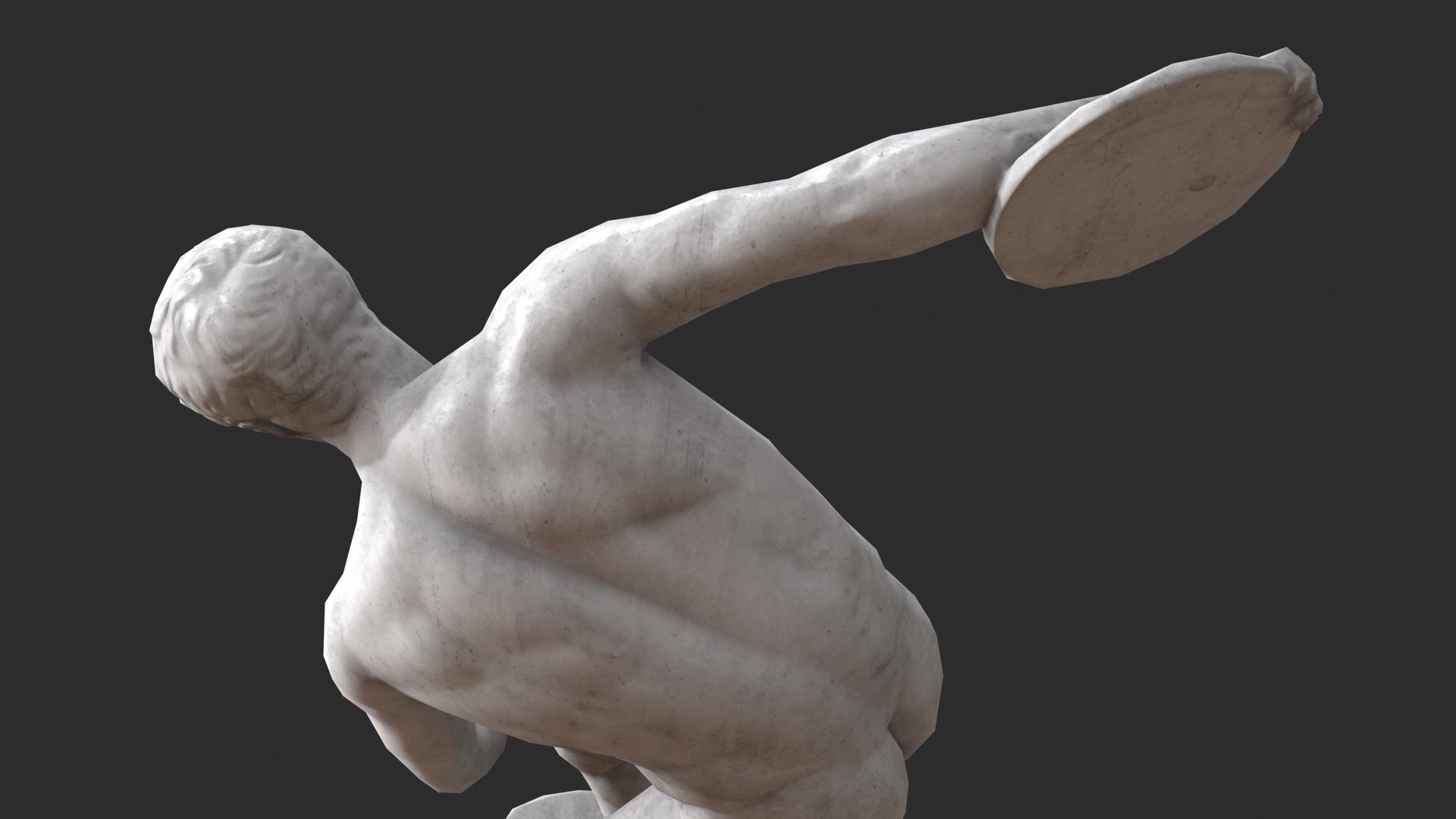 Discobolus Statue - Granite 3D Model - TurboSquid 1978022