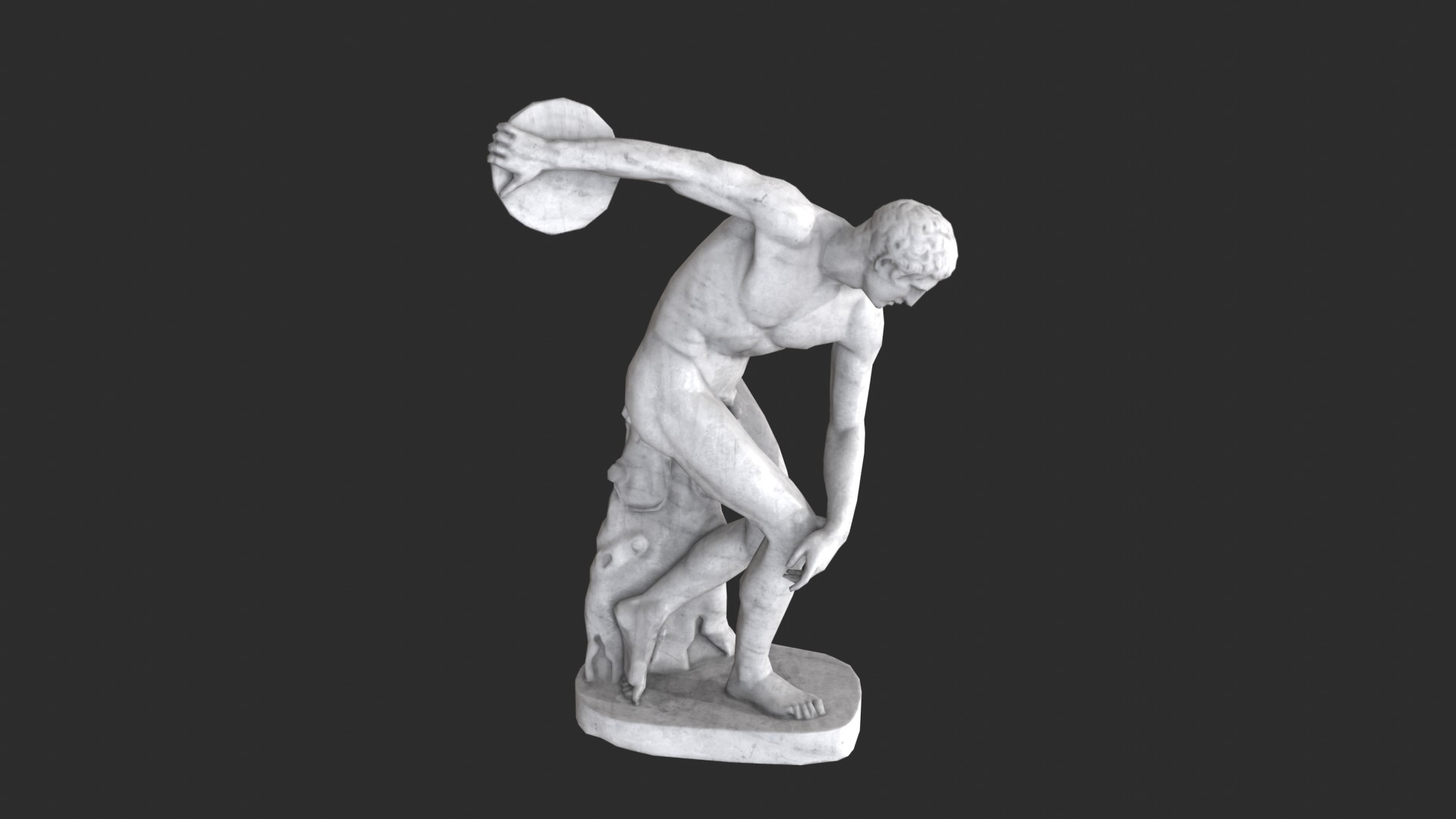 Discobolus Statue - Granite 3D Model - TurboSquid 1978022