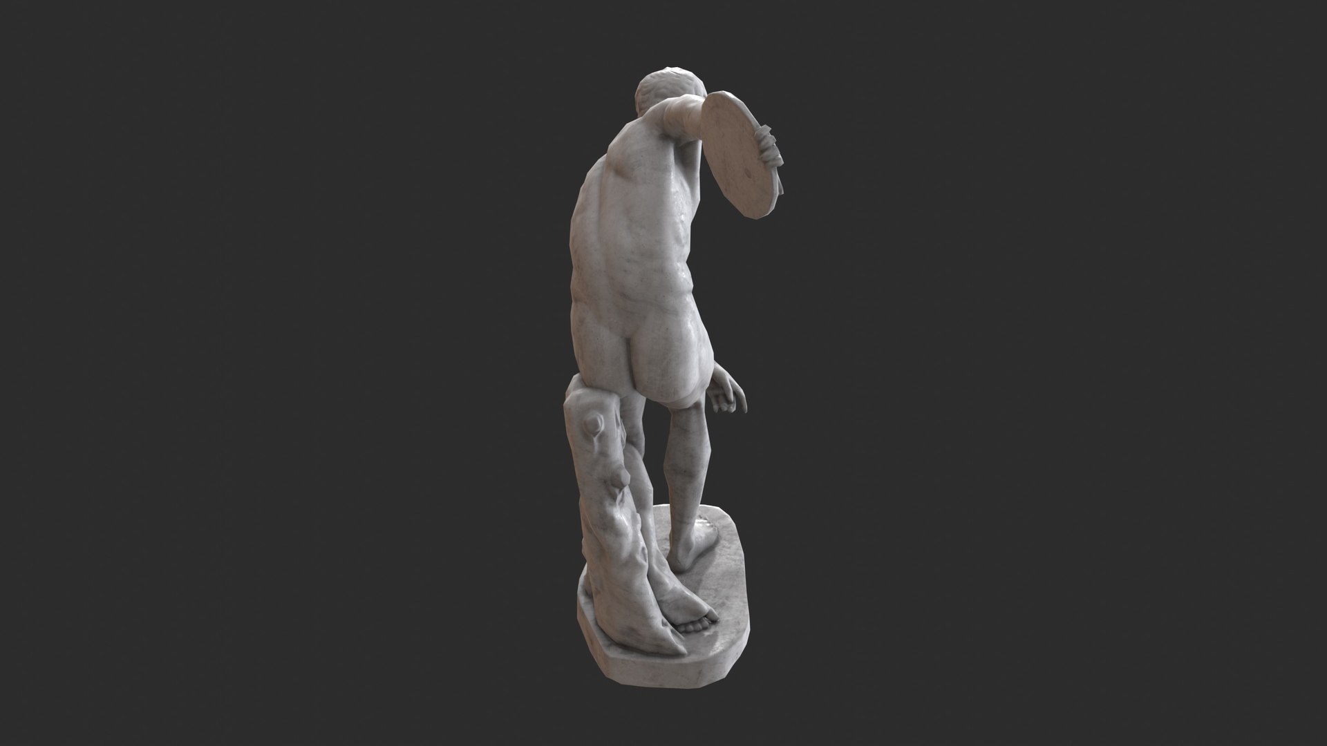 Discobolus Statue - Granite 3D Model - TurboSquid 1978022