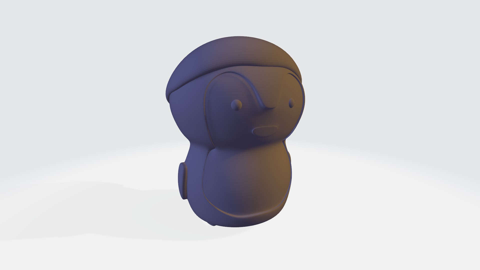 Cute Penguin With Cap Model - TurboSquid 2315469