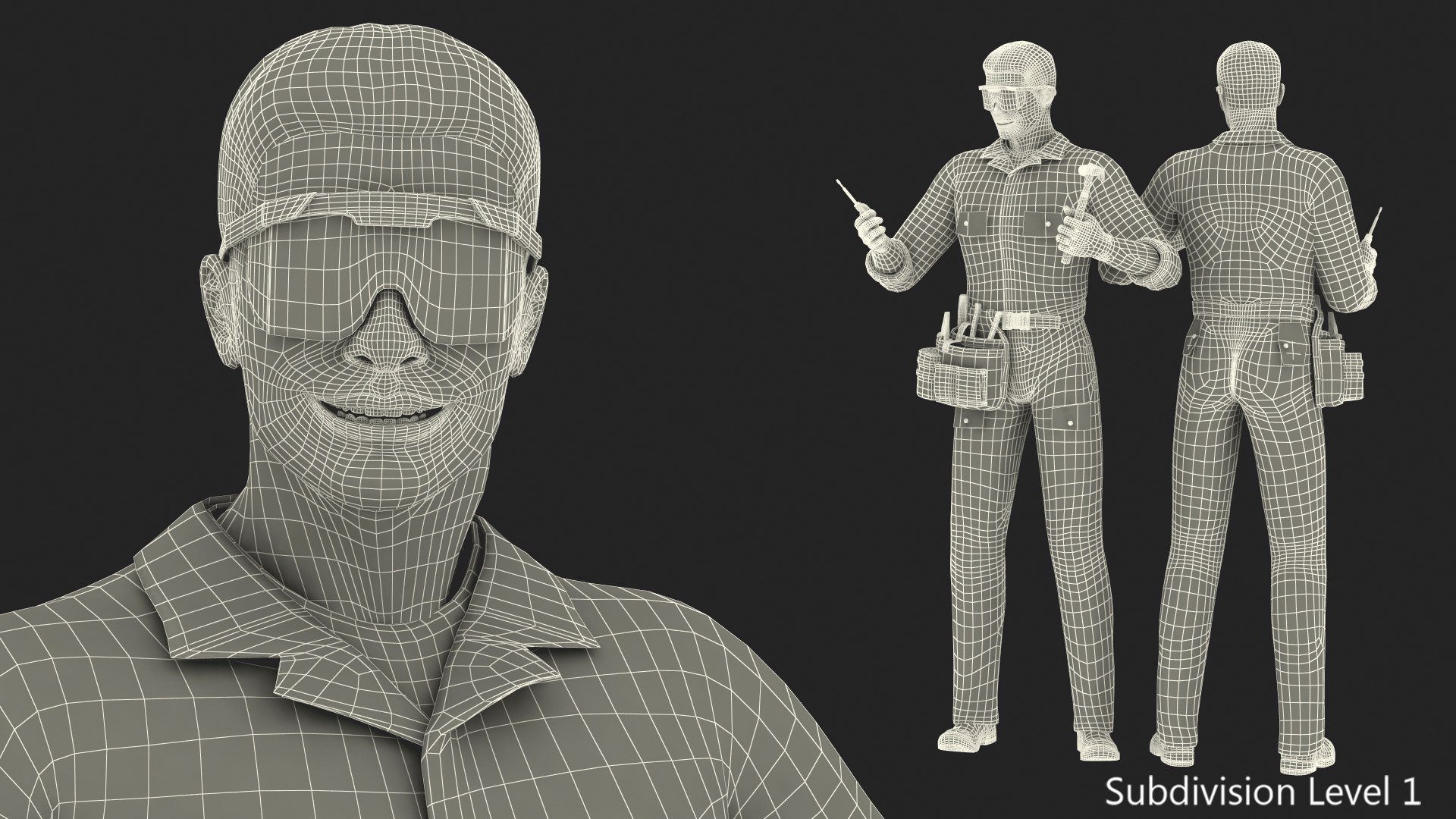 Electrician rigged electric 3D model - TurboSquid 1602885