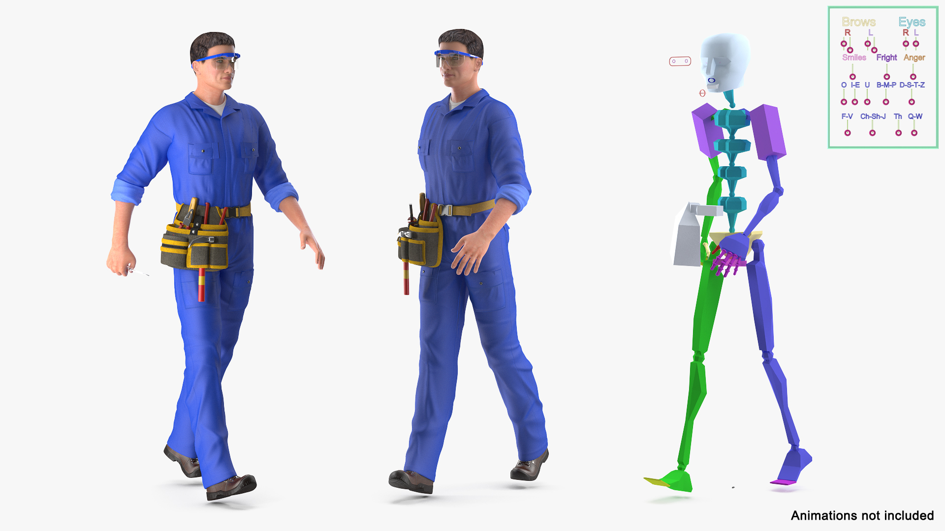 Electrician Rigged Electric 3D Model - TurboSquid 1602885