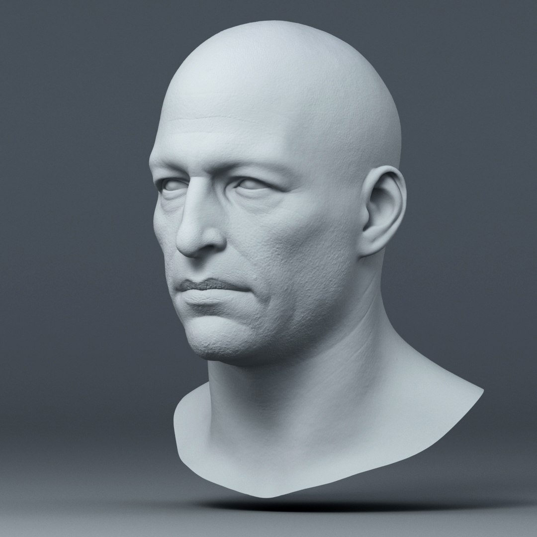 Realistic Male Head Model - TurboSquid 1369307