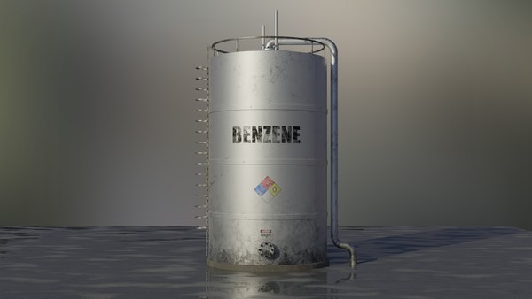 Industrial Benzene Storage Tank 3D model - TurboSquid 1806809