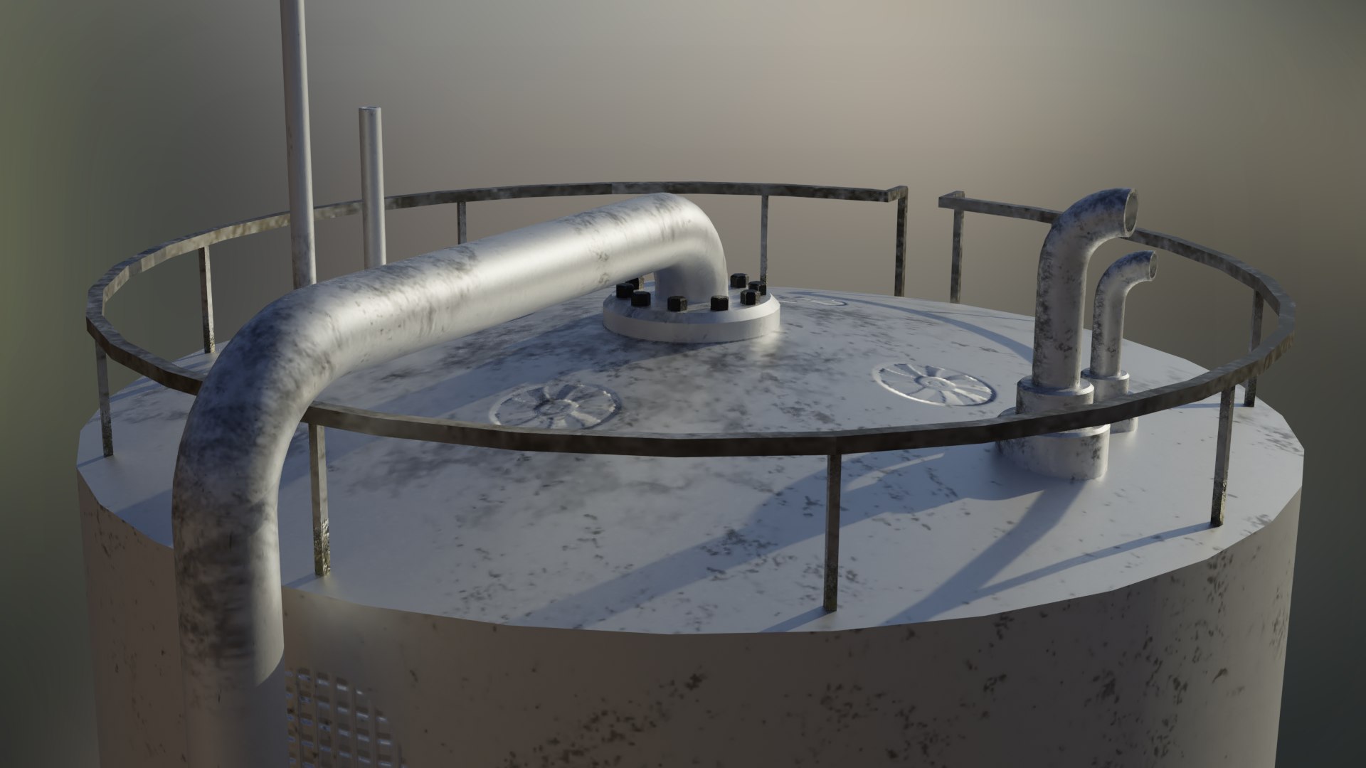 Industrial Benzene Storage Tank 3D Model - TurboSquid 1806809