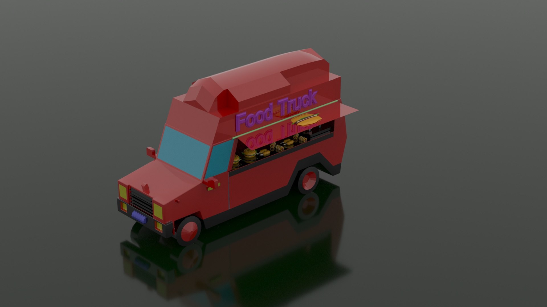 3D Food Truck Model - TurboSquid 1958115