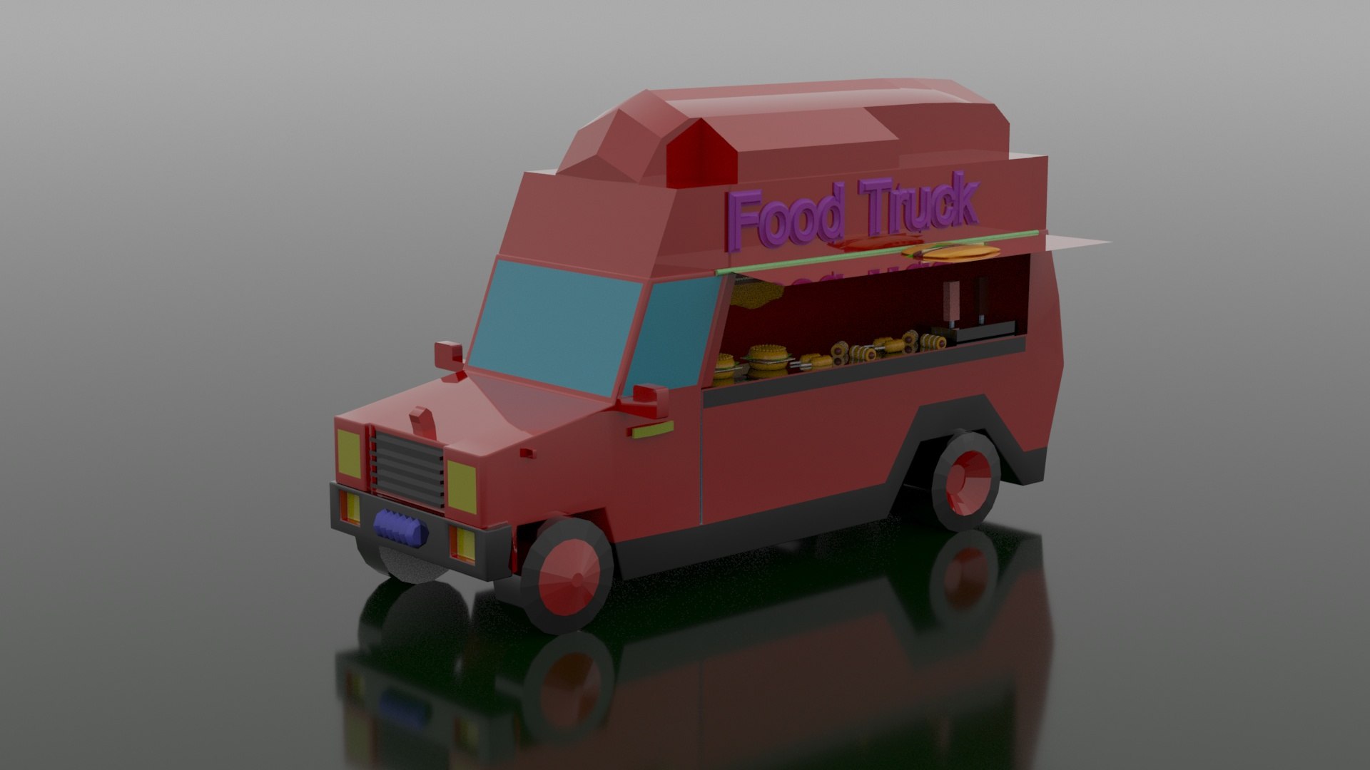 3D Food Truck Model - TurboSquid 1958115
