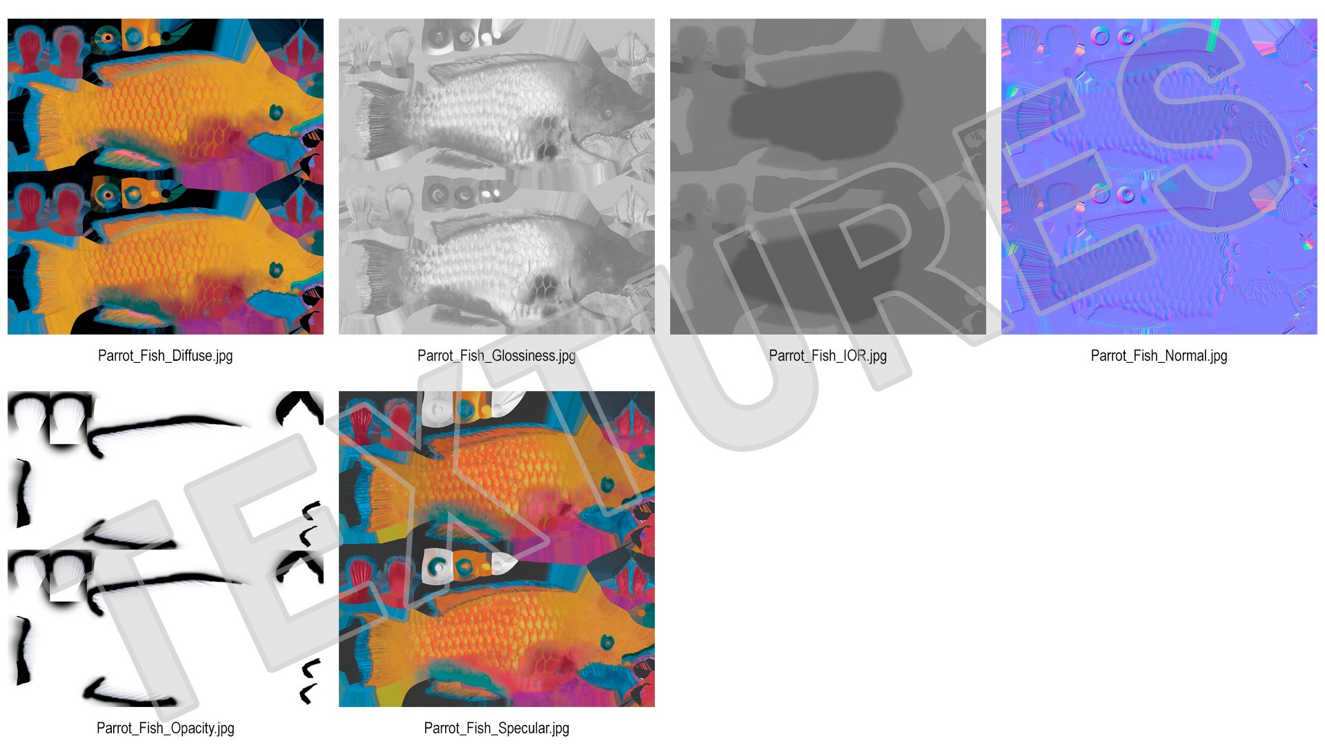 3D Yellow Coral Parrotfish Rigged - TurboSquid 2155510