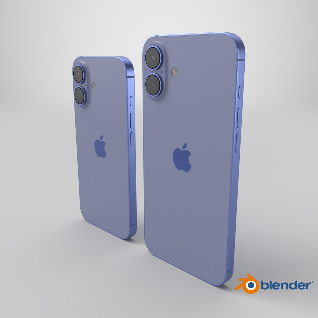 3D IPhone 16 And 16 Plus Ultramarine - TurboSquid 2301013