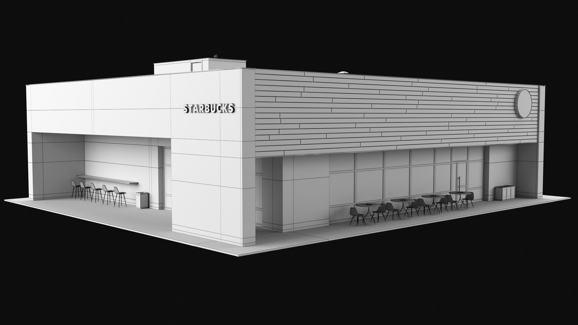 American starbucks 3D model - TurboSquid 1664711