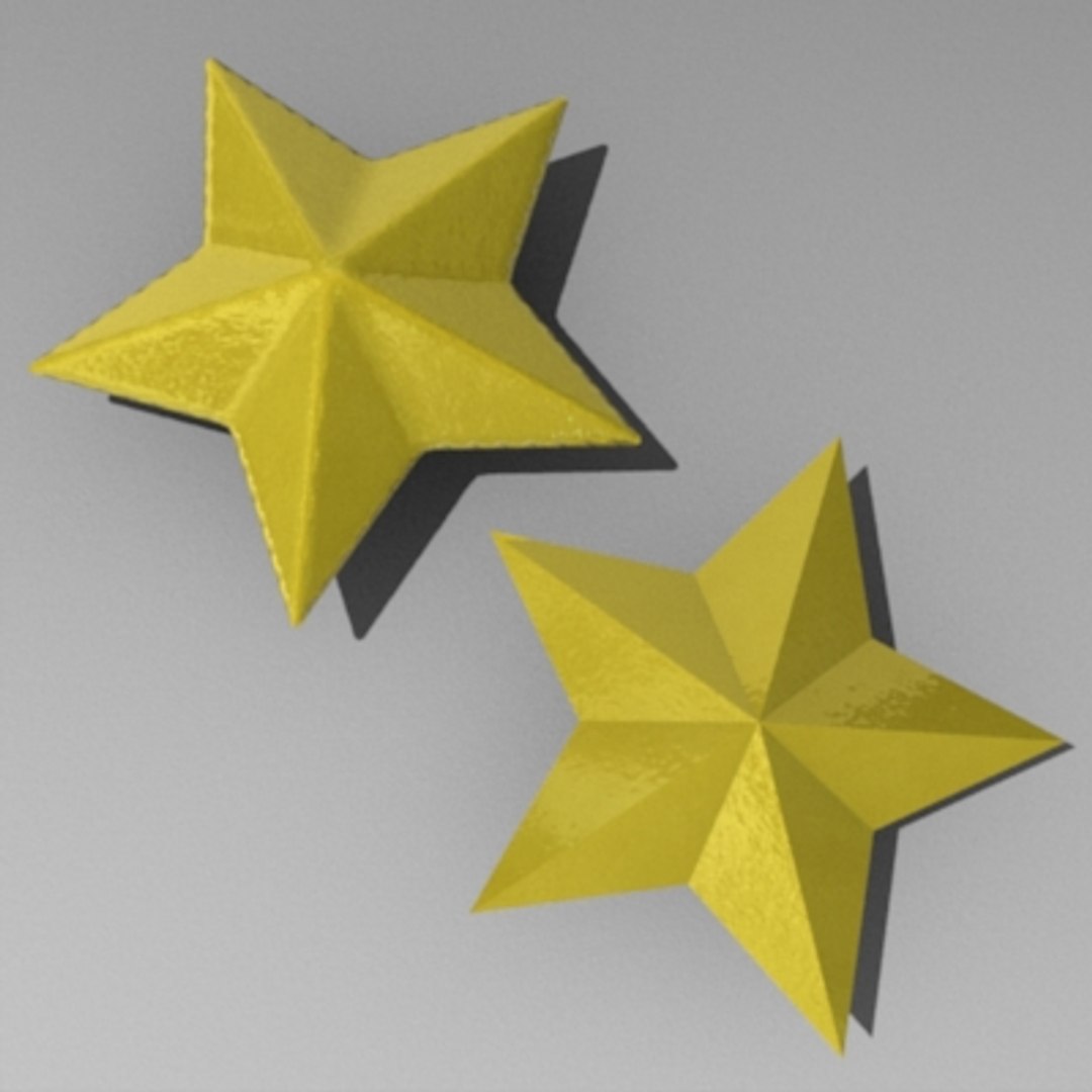 3d star symbol model
