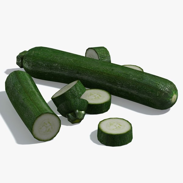 zucchini courgette marrow 3d model