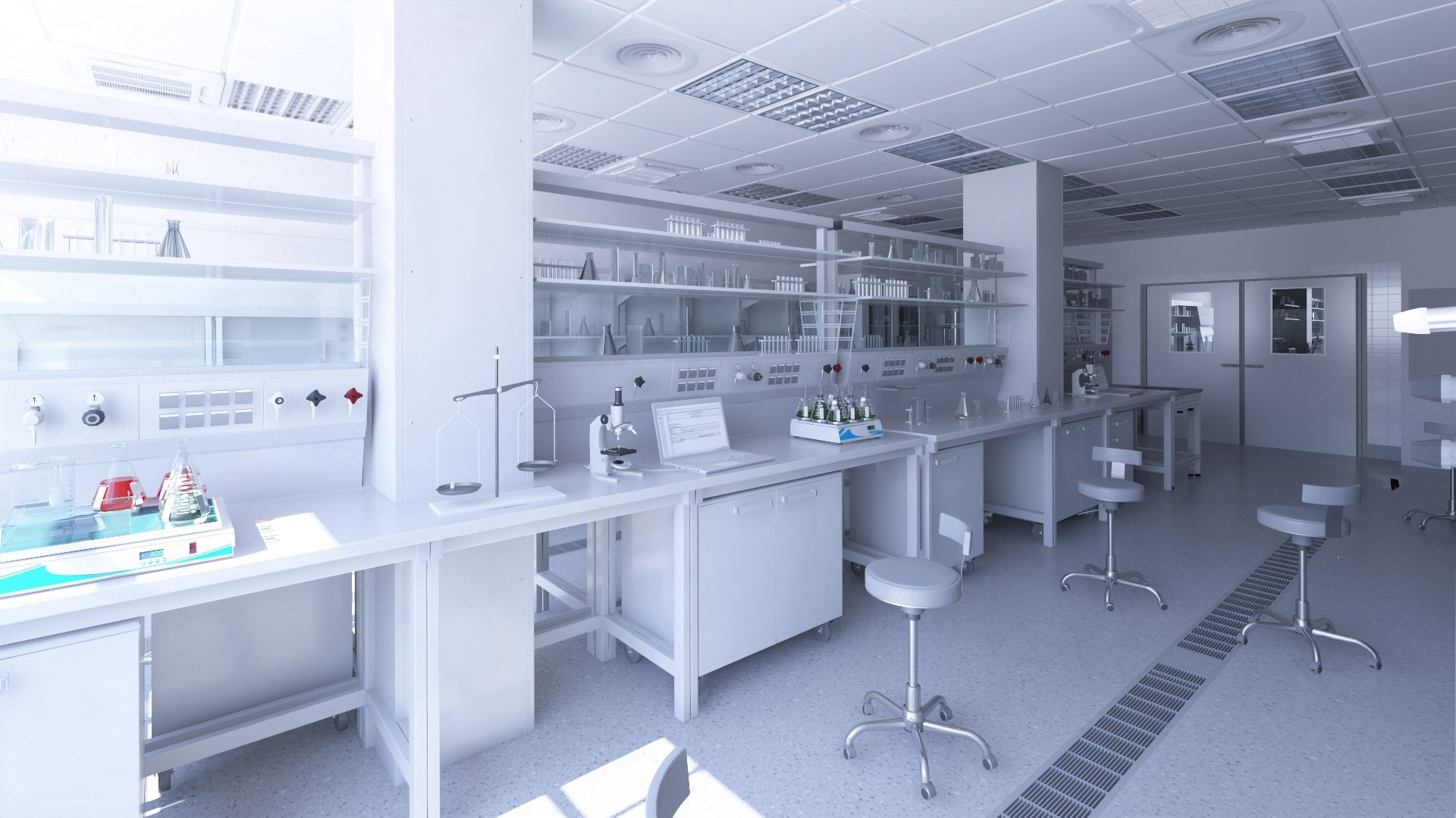 Laboratory 7 3D - TurboSquid 2011715