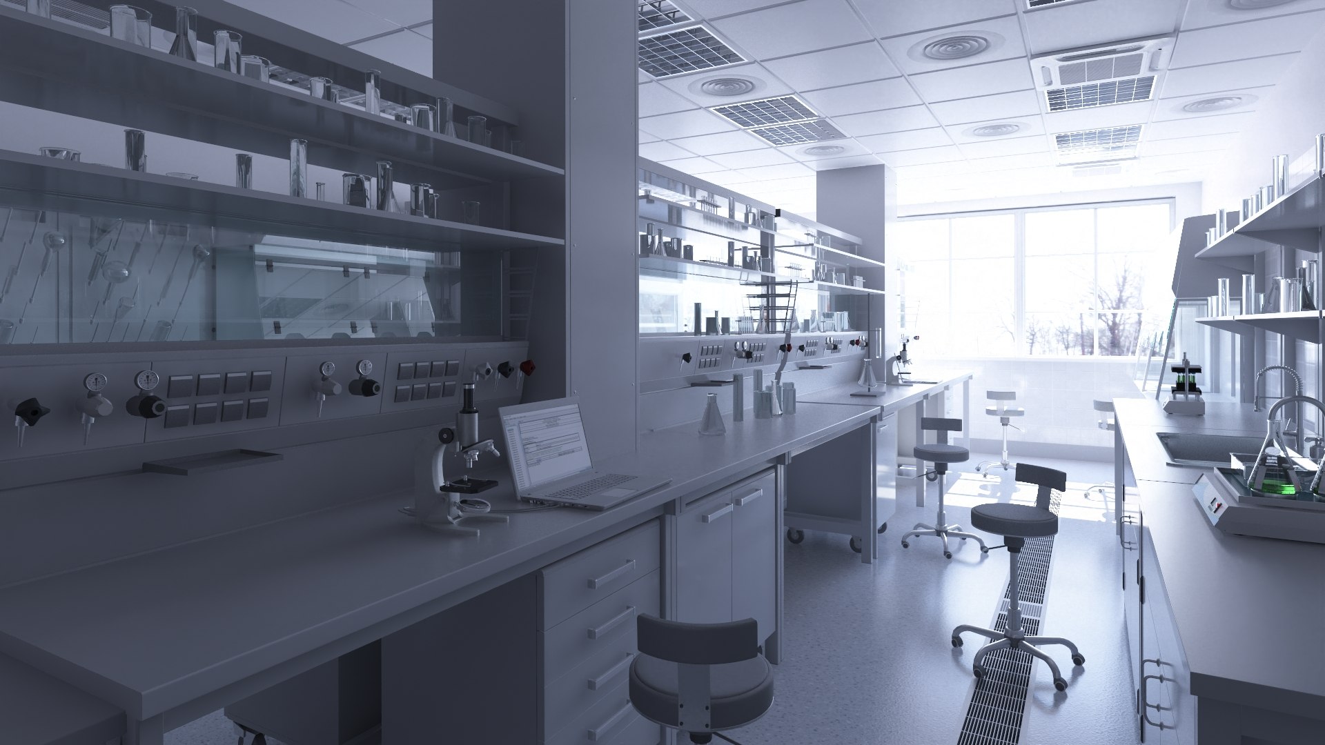 Laboratory 7 3D - TurboSquid 2011715