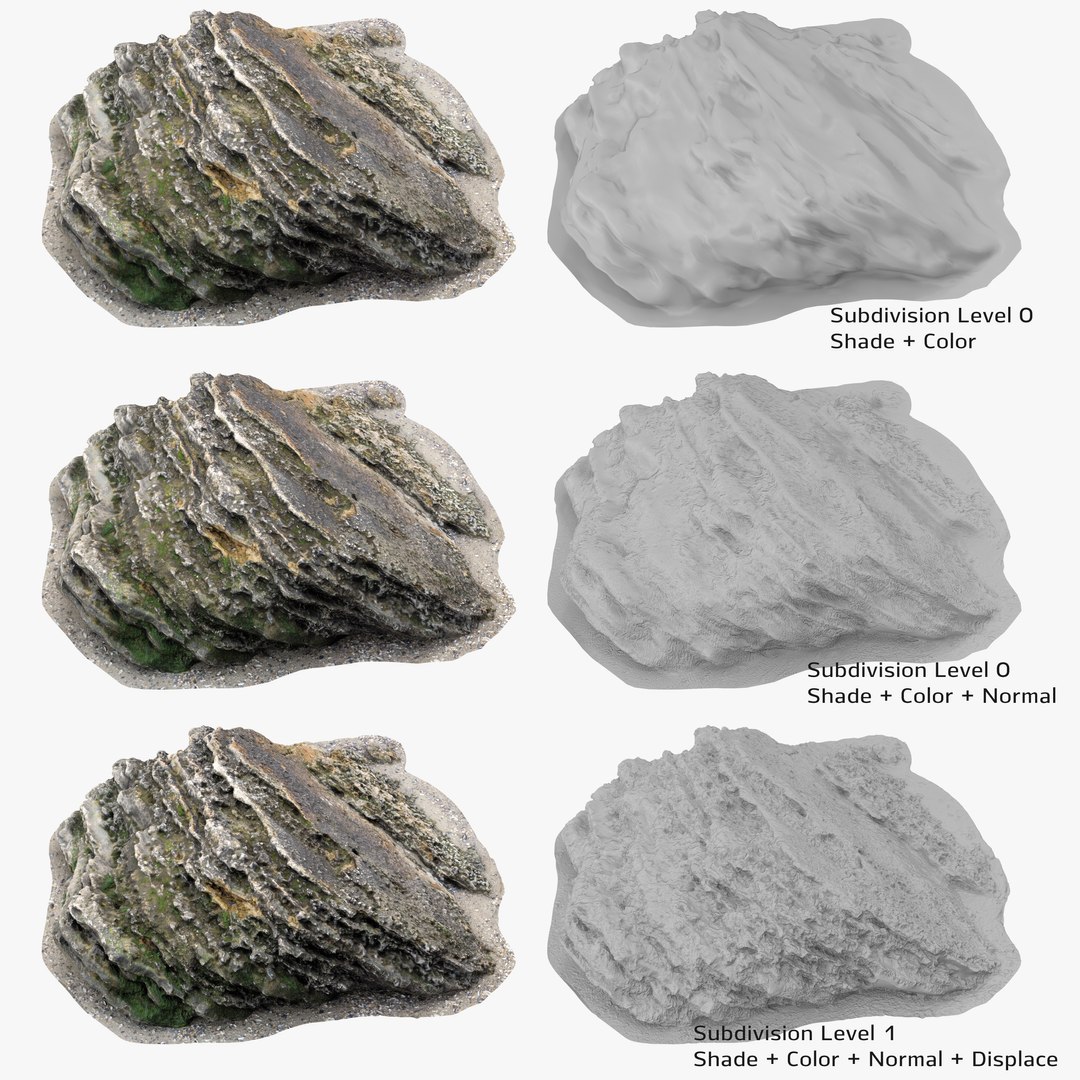 Dark Limestone 3D Model - TurboSquid 1237697