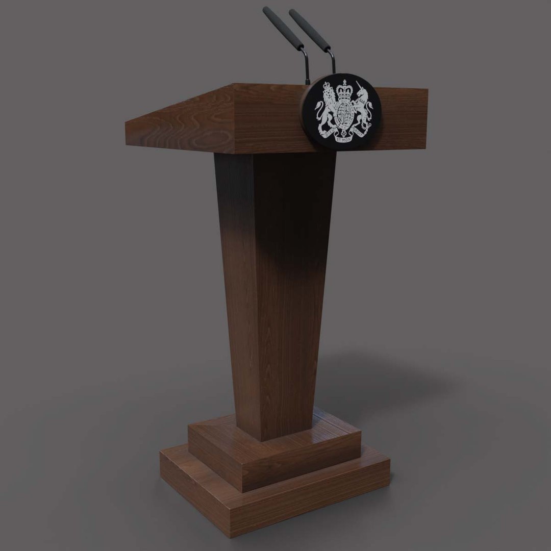 3D Prime Ministers Lecterns PBR Model - TurboSquid 2203850
