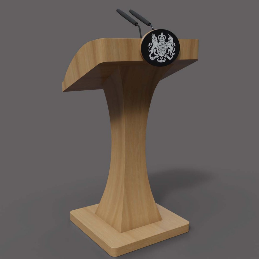 3D Prime Ministers Lecterns PBR Model - TurboSquid 2203850
