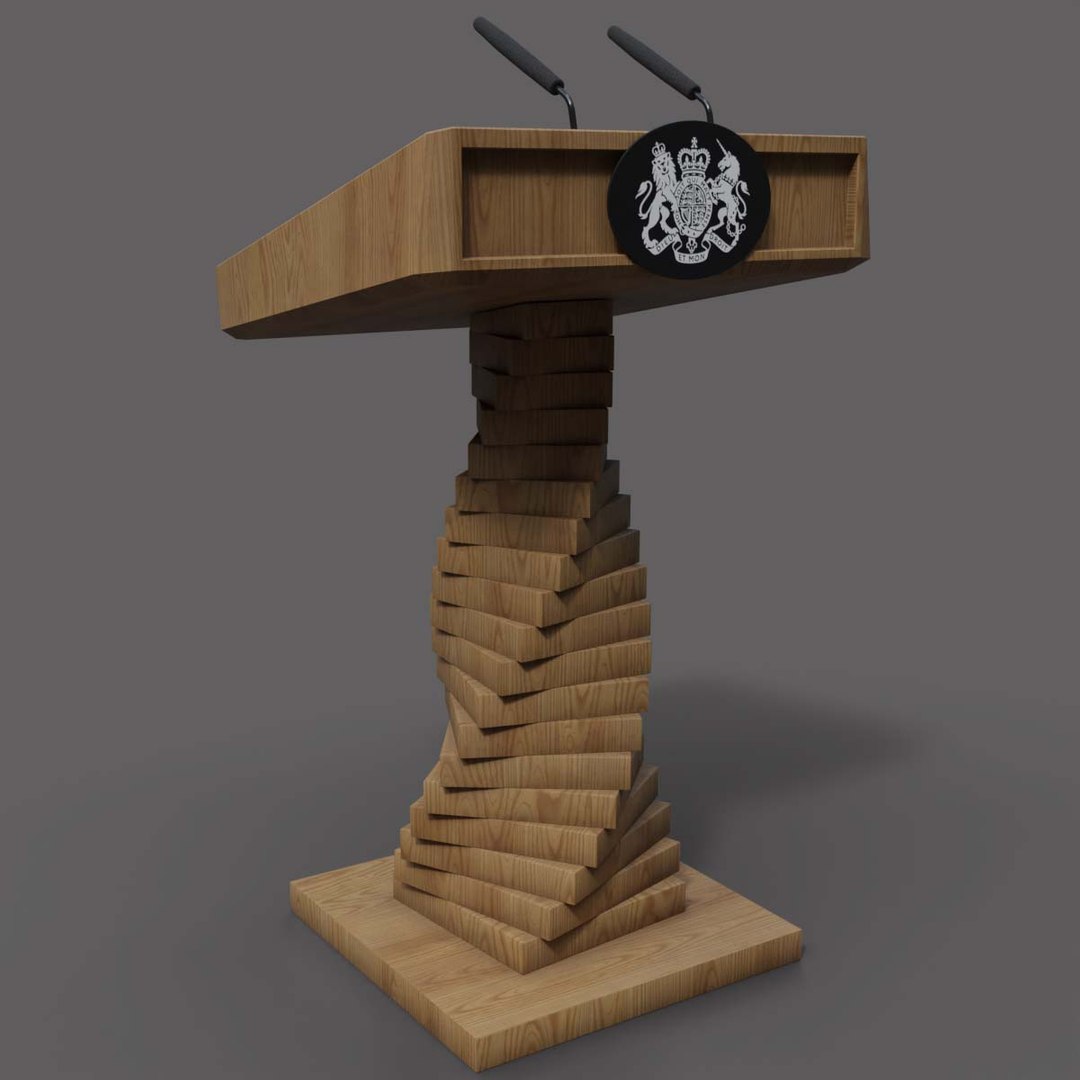3D Prime Ministers Lecterns PBR Model - TurboSquid 2203850