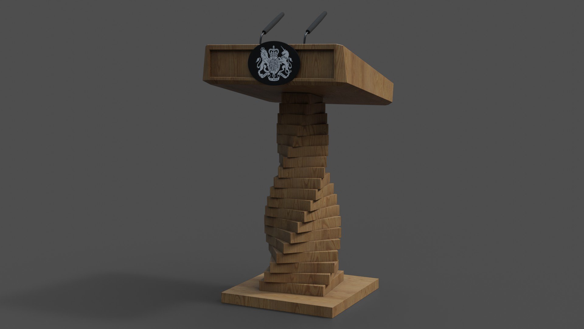 3D Prime Ministers Lecterns PBR Model - TurboSquid 2203850