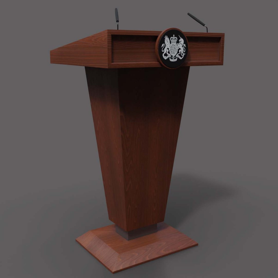 3D Prime Ministers Lecterns PBR Model - TurboSquid 2203850