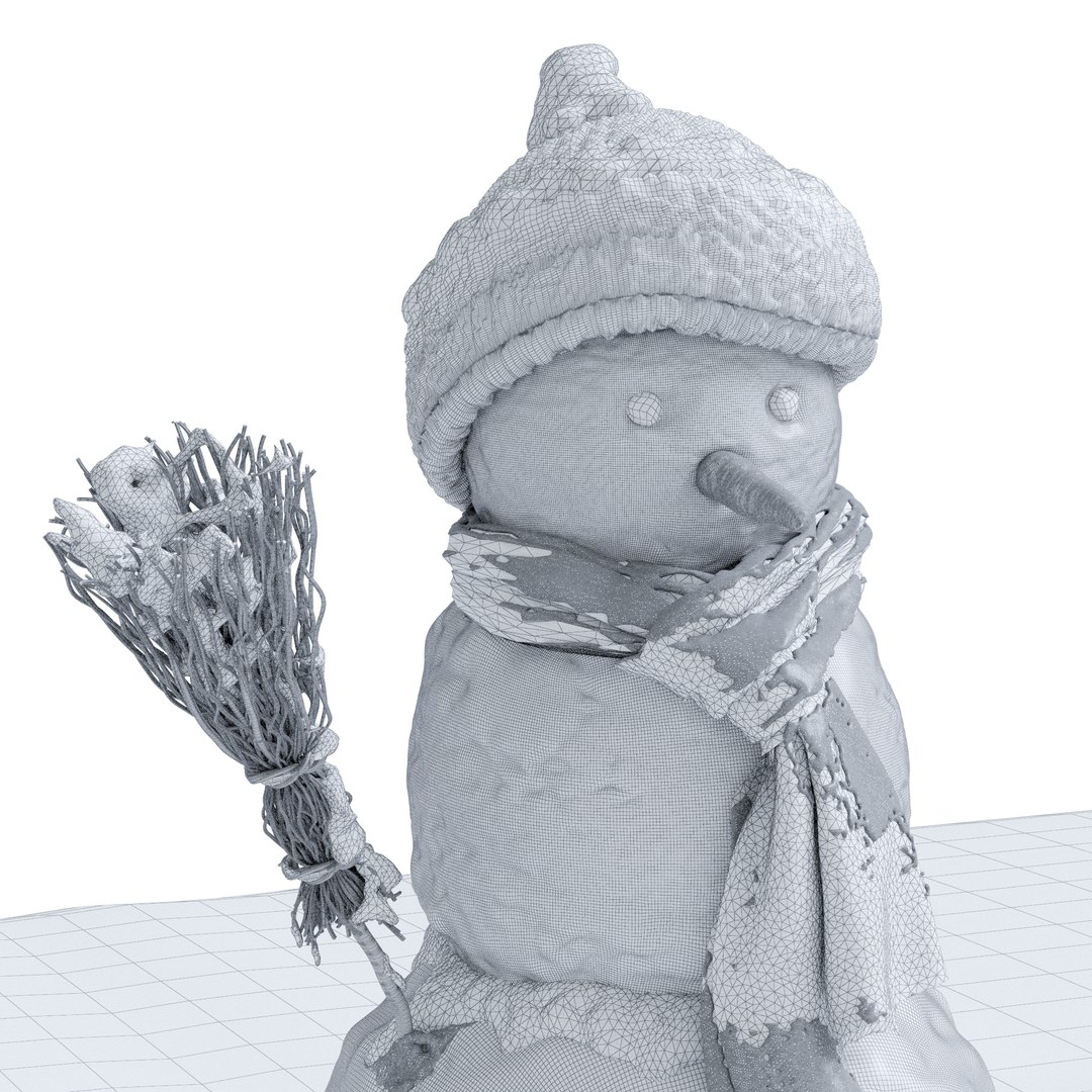 3d snow snowman model