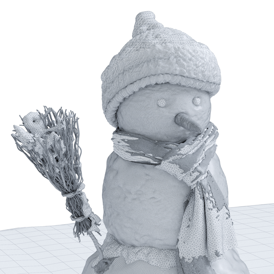 3d snow snowman model
