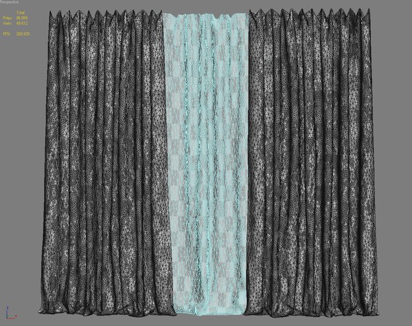 curtain 3d model