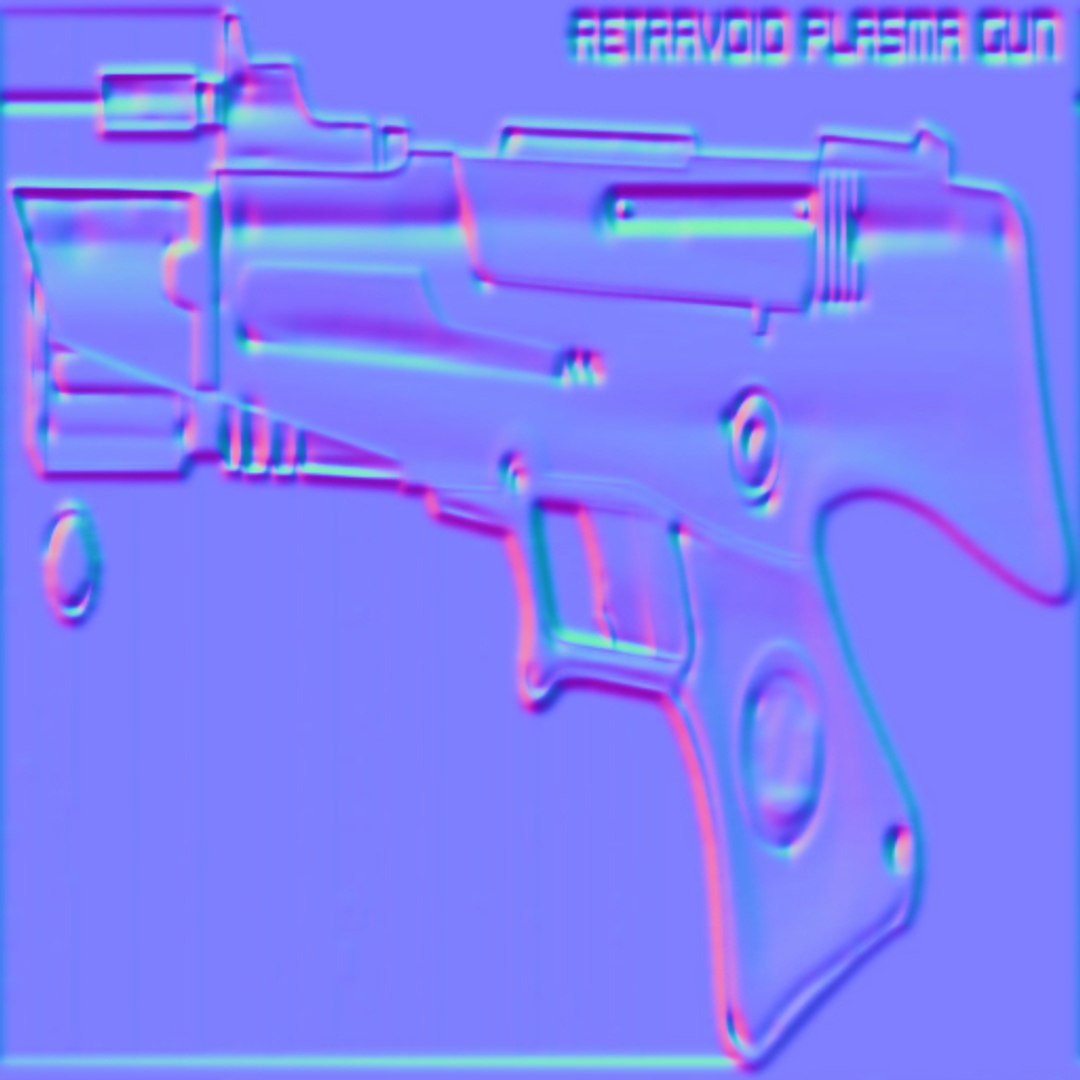 gun pistol 3d obj