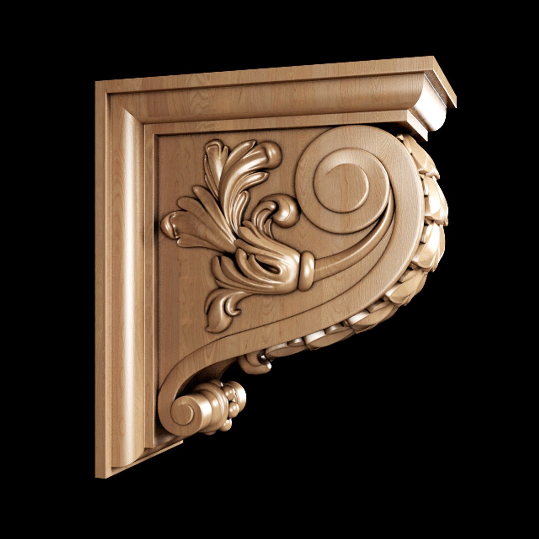 Bracket Carving Classical 3D Model - TurboSquid 1552682