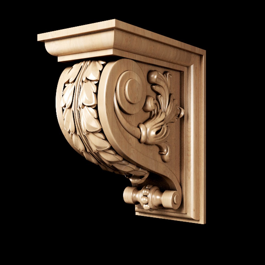 Bracket Carving Classical 3D Model - TurboSquid 1552682